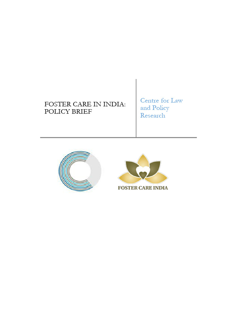 Foster Care in India - Policy Brief | PDF | Attachment Theory | Foster Care