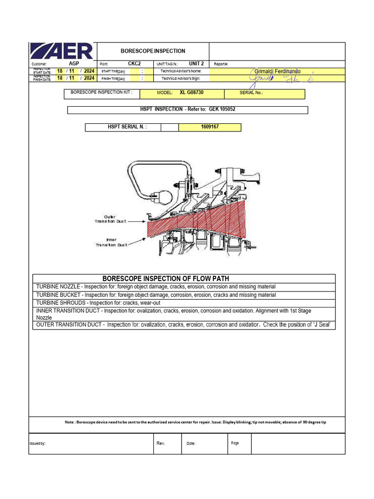 Ccs-2 Unit-2 - Boroscope Check - HSPT Bsi Go8730 - 18 11 2024 - Eng ...