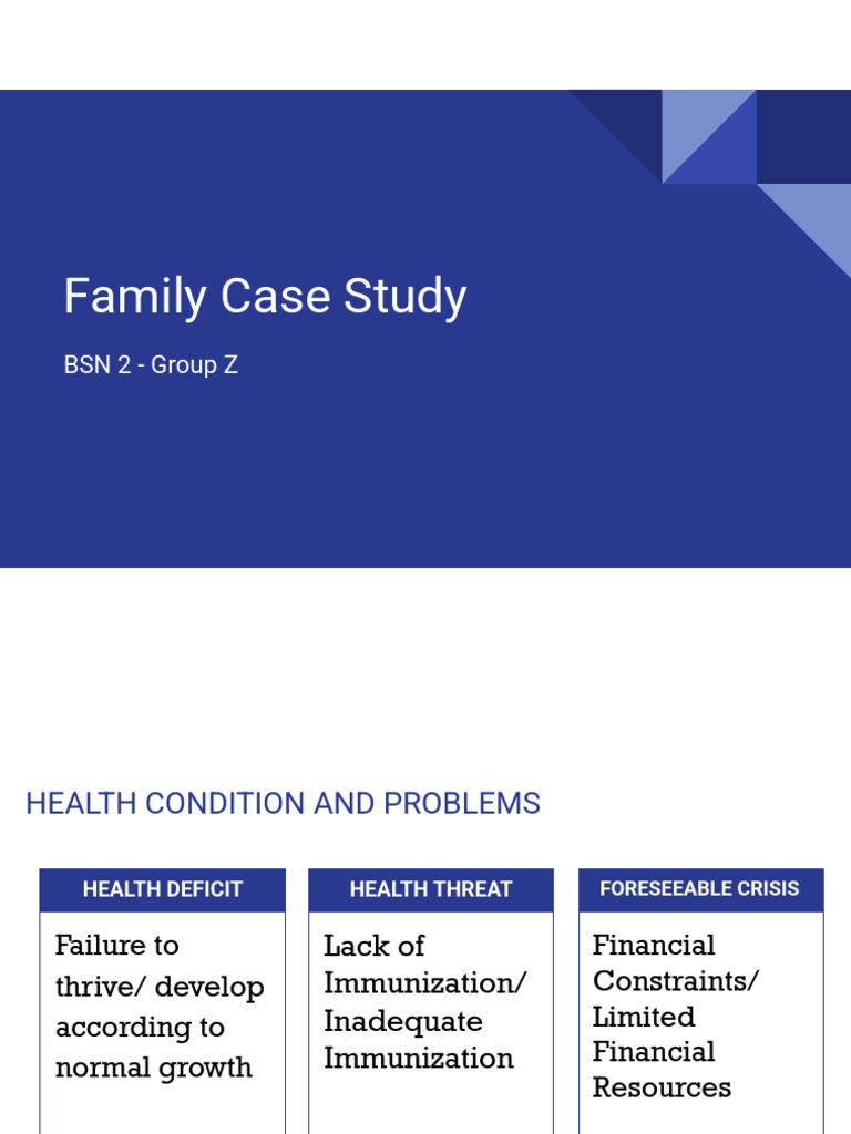 Family Health Challenges and Solutions | PDF