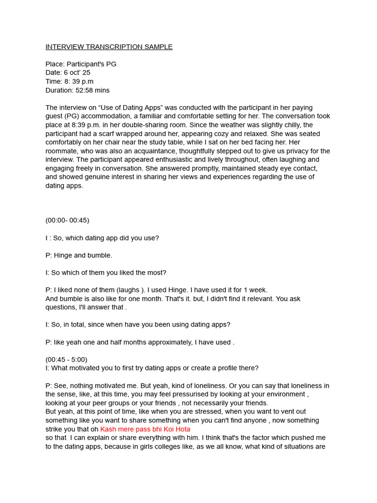 UrjaG4 Transcript | PDF | Intimate Relationships