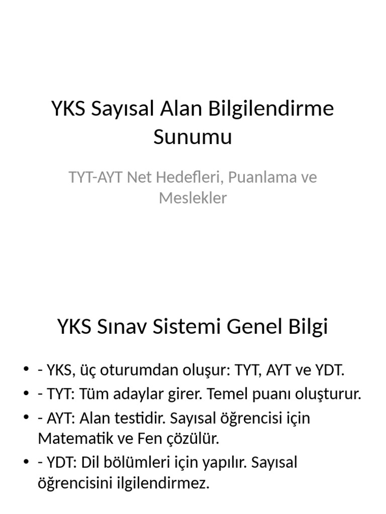 Yks Sunum | PDF
