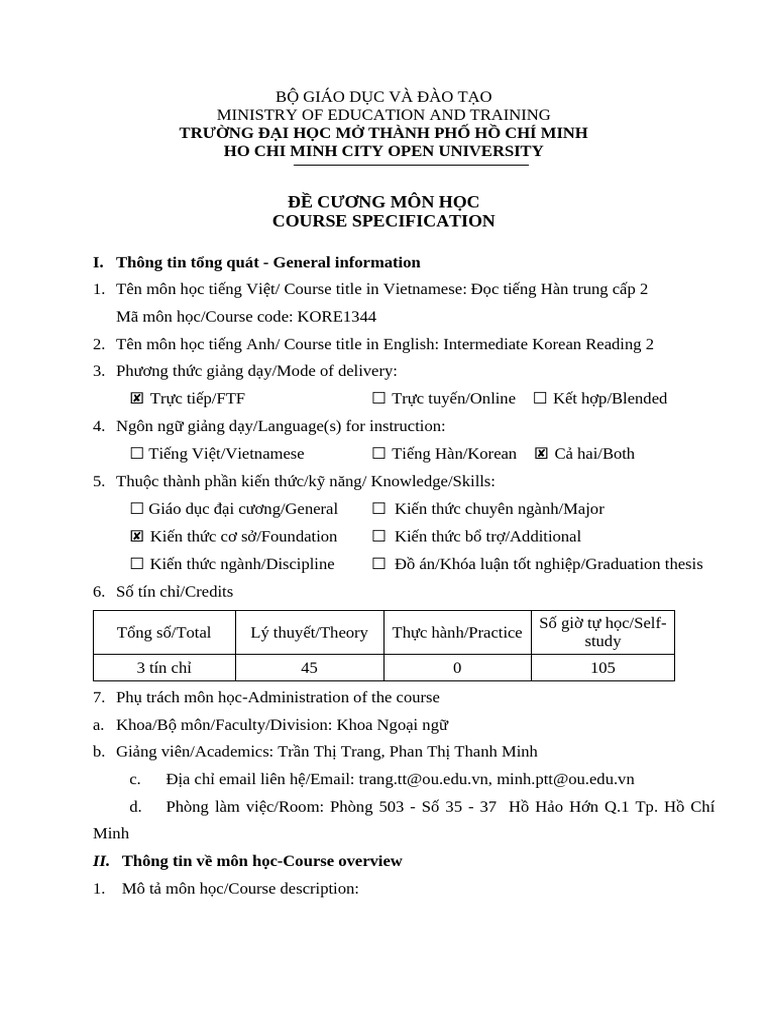 Doc Tieng Han Trung Cap 2 - 2023 | PDF