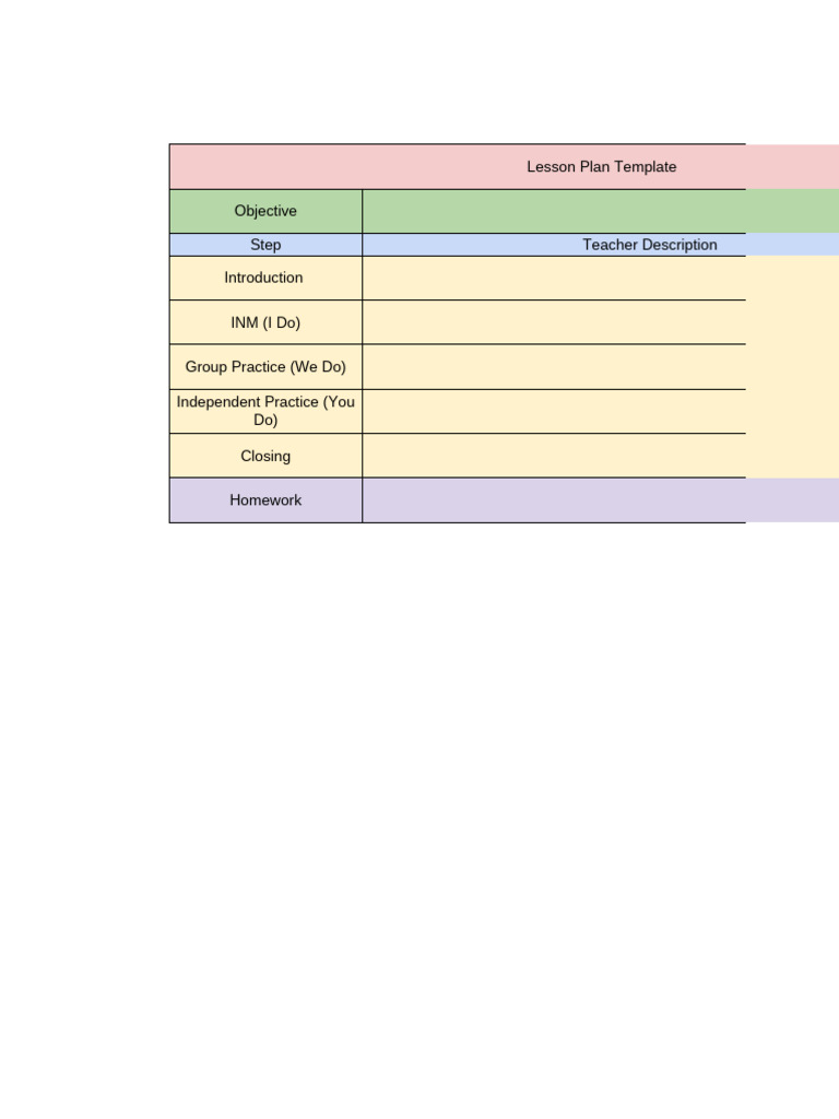 Lesson Plan Template Guide | PDF