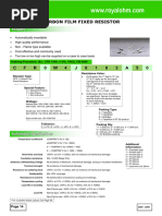 1K Carbon Film Resistor Datasheet | PDF | Resistor | Electrical ...