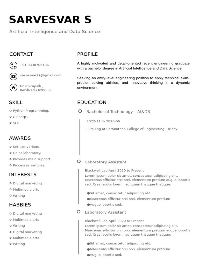 Professional Elite Resume 547 | PDF | Science