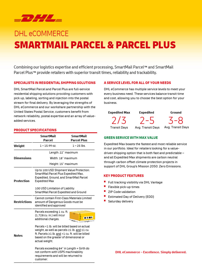 Us Ecommerce Smartmail Parcel Parcel Plus - Pdf.coredownload | PDF ...
