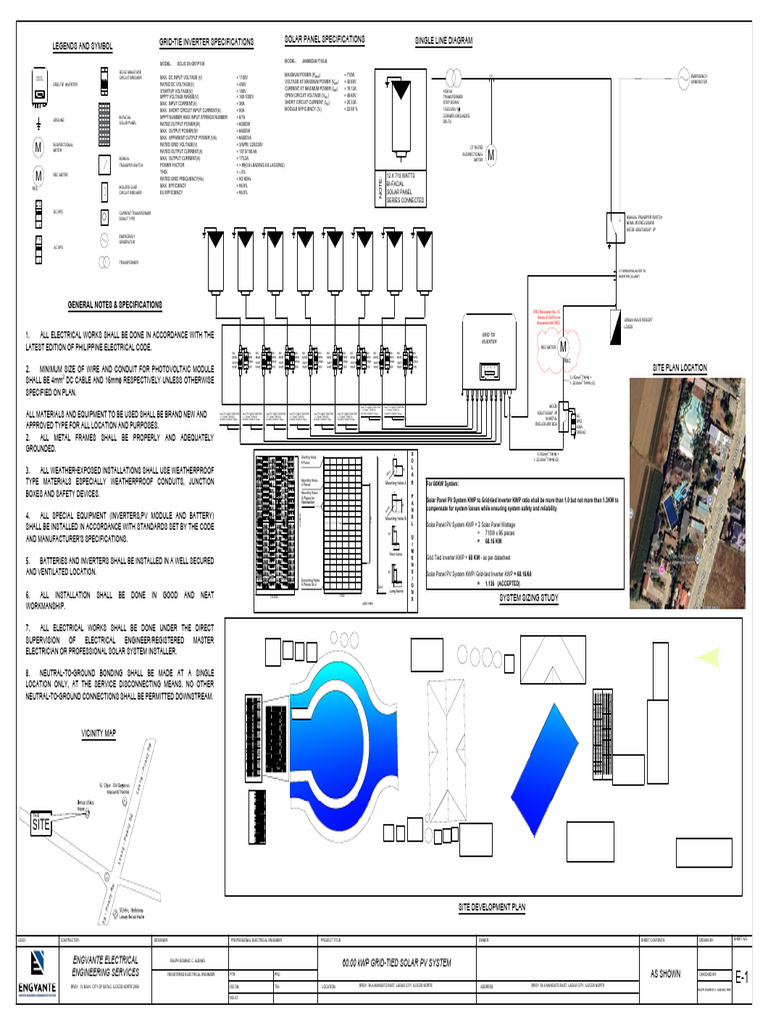 Urban - Solar-Electrical Drawing. | PDF | Solar Panel | Photovoltaic System