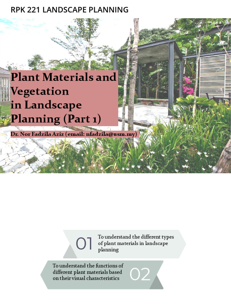 Plant Materials in Landscape Planning | PDF | Botany | Plants