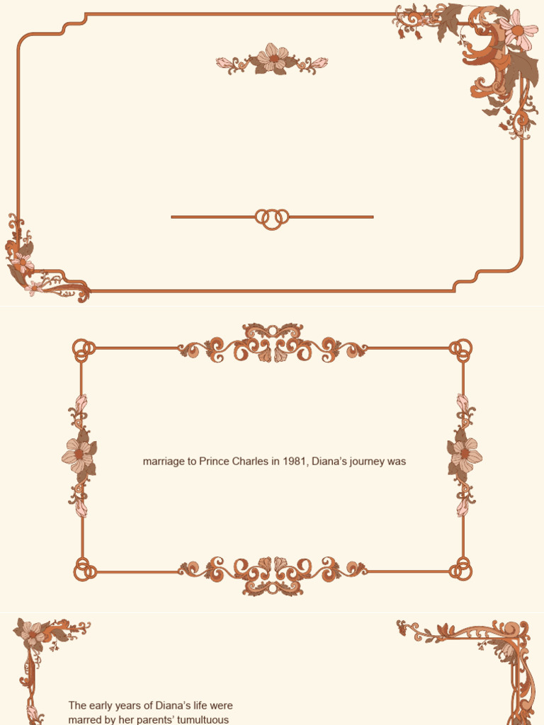 Princess Diana - Biography - Presentation | PDF | Diana