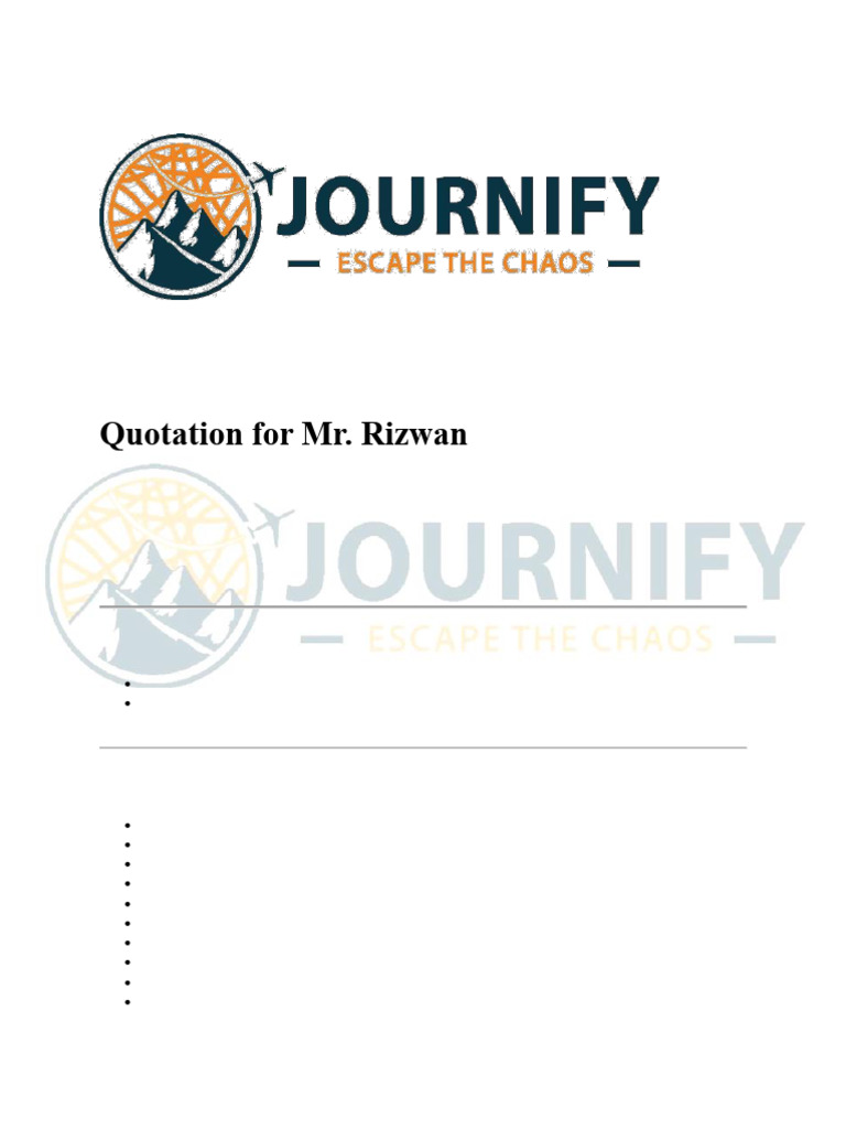 Quotation For Mr. Rizwan | PDF | Cuisine