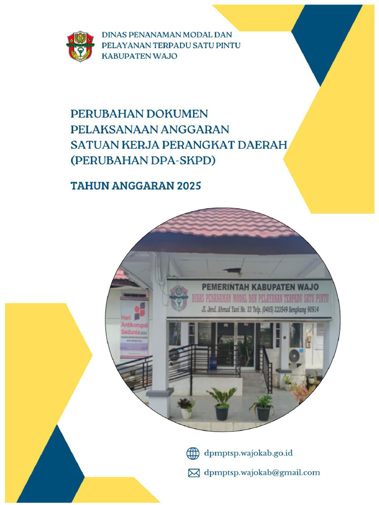 Cover Perubahan Dpa T.A 2025 | PDF