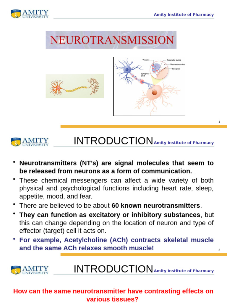 Neurotransmitter Relese | PDF