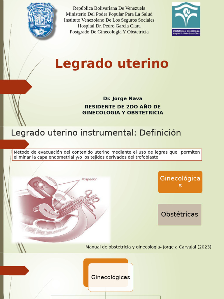 Jorge Legrado Uterino 2 | PDF | Útero | Aborto