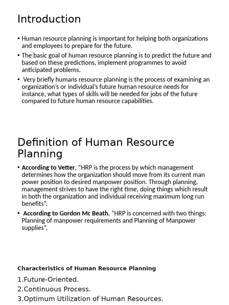 HRP | PDF | Human Resources | Human Resource Management