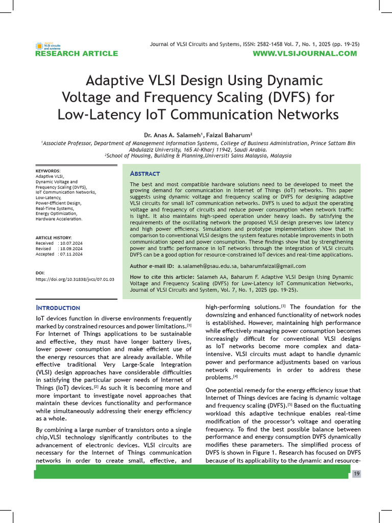 Low Power Adaptive VLSI Comparator Design | PDF | Mosfet | Analog To ...