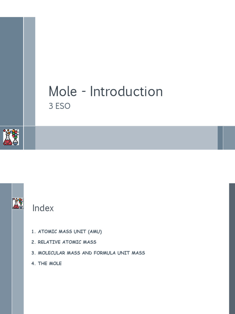 Theory. Mol Introduction | PDF | Mole (Unit) | Molecules
