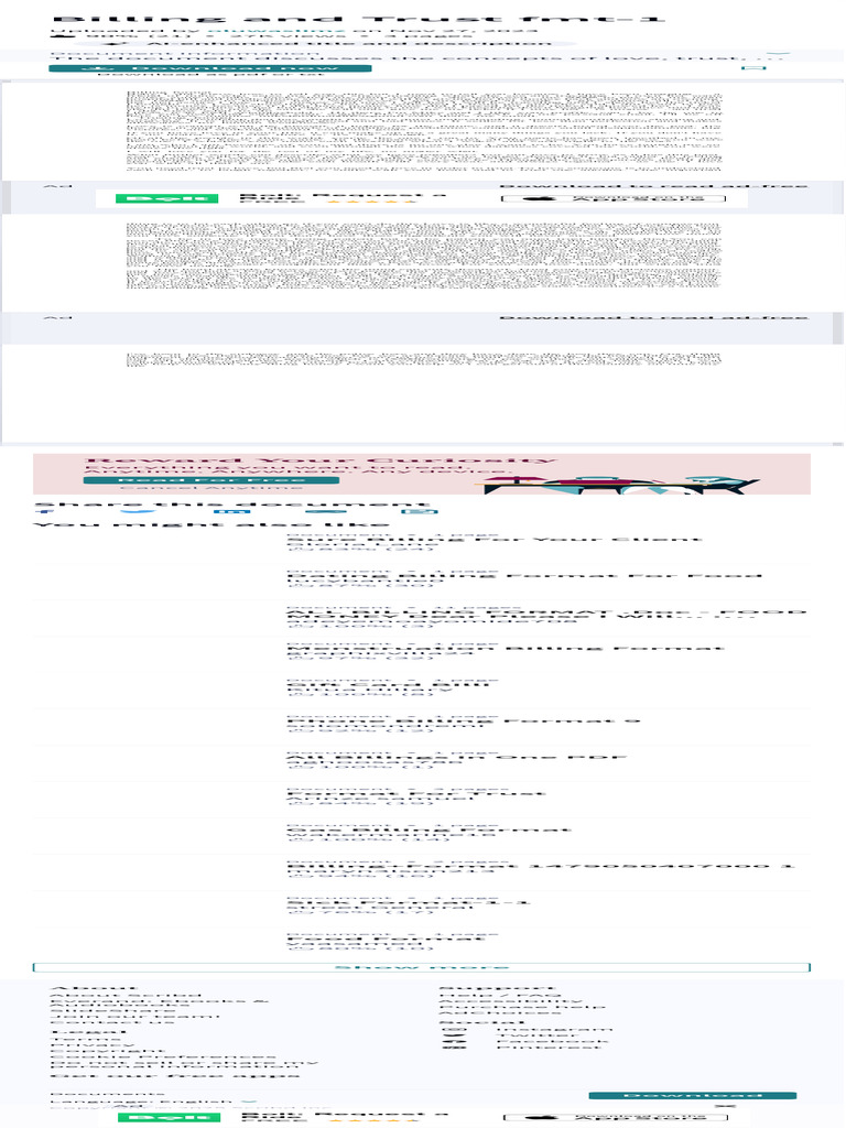 Billing and Trust Fmt-1 PDF Love Feeling | PDF | Love | Scribd