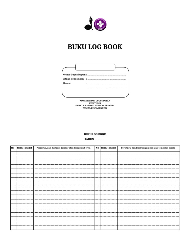 Buku Log Book | PDF