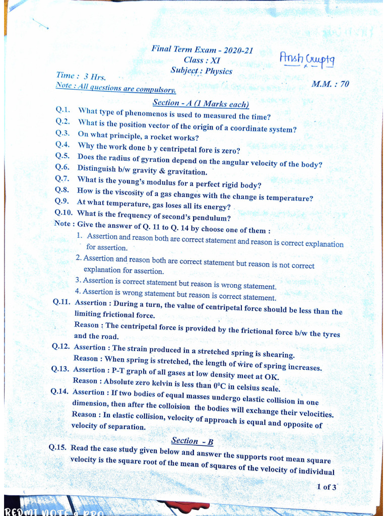 11th Physics | PDF