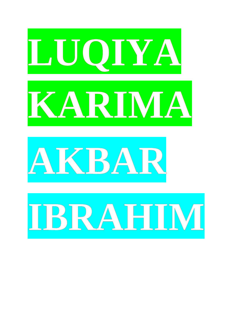 Luqiya Karima | PDF