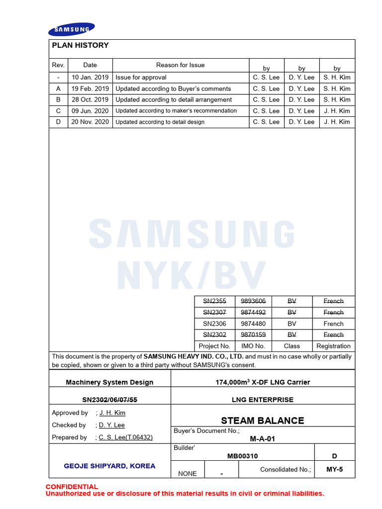 MY-05 MB00310 Steam Balance-2306 | PDF | Fuel Oil | Water Heating