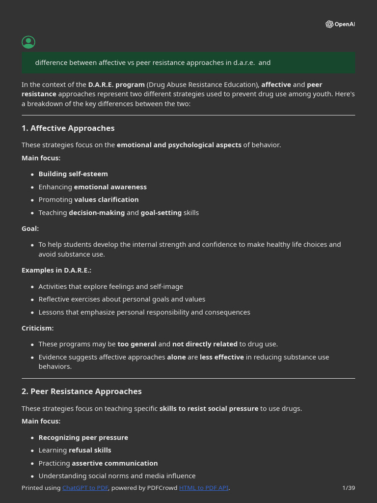 Test Drive - D.a.R.E. Program Through The Networked Power Lens | PDF ...