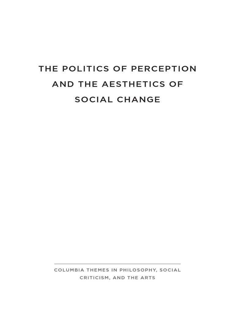 Politics of Perception in Art | PDF | Georg Wilhelm Friedrich Hegel ...
