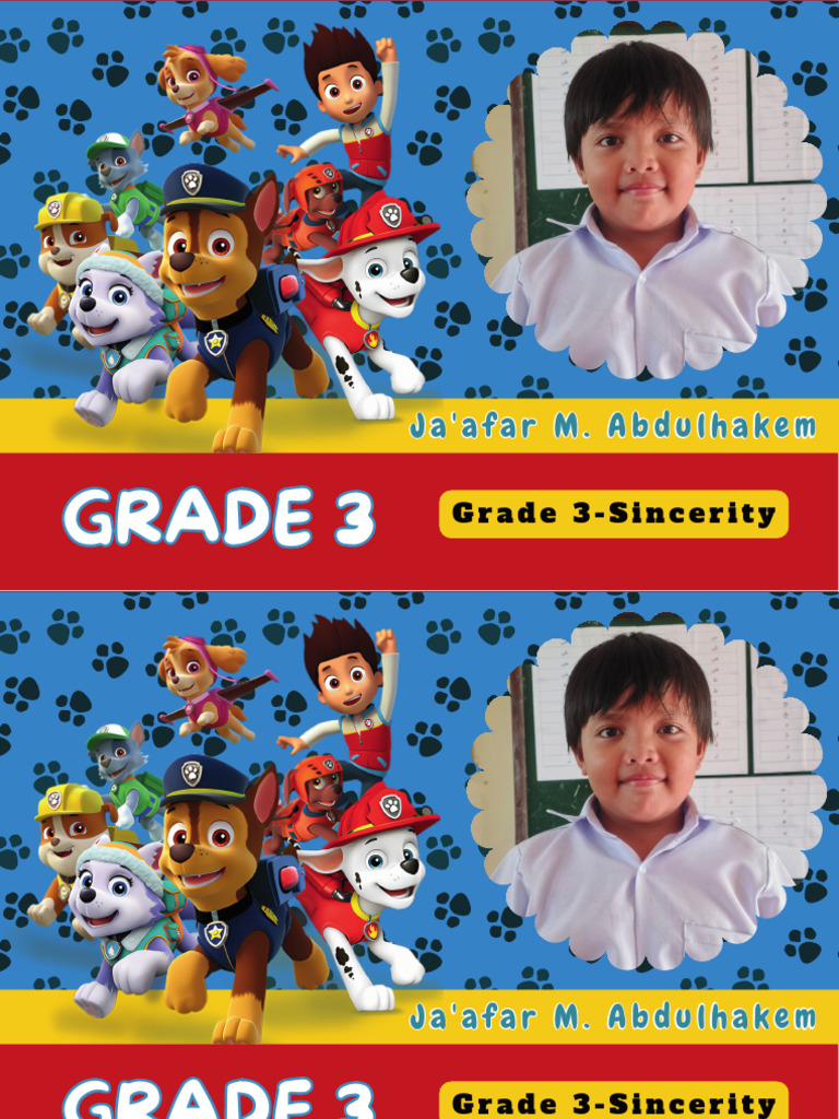 Grade 3 Pad Paper Template - 20250929 - 155710 - 0000 | PDF