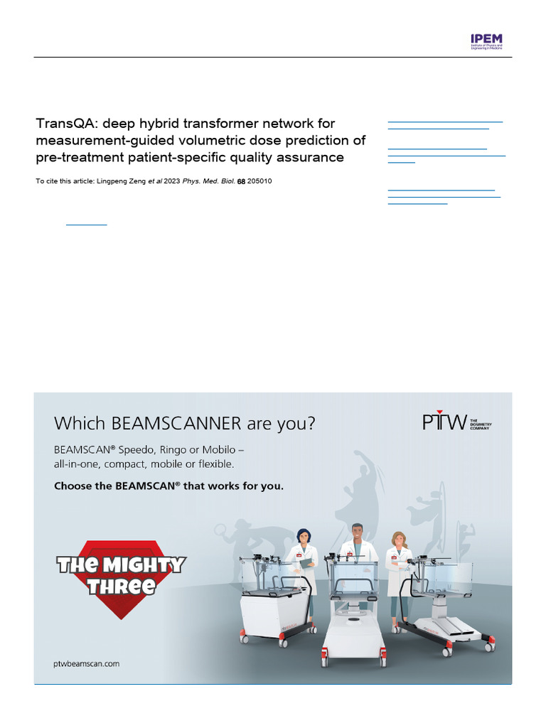 TransQA: Deep Hybrid Transformer Network For Measurement-Guided ...