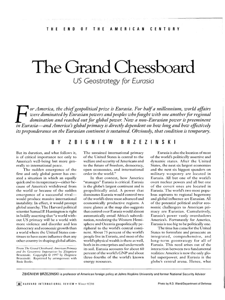 The Grand Chessboard Analysis | PDF