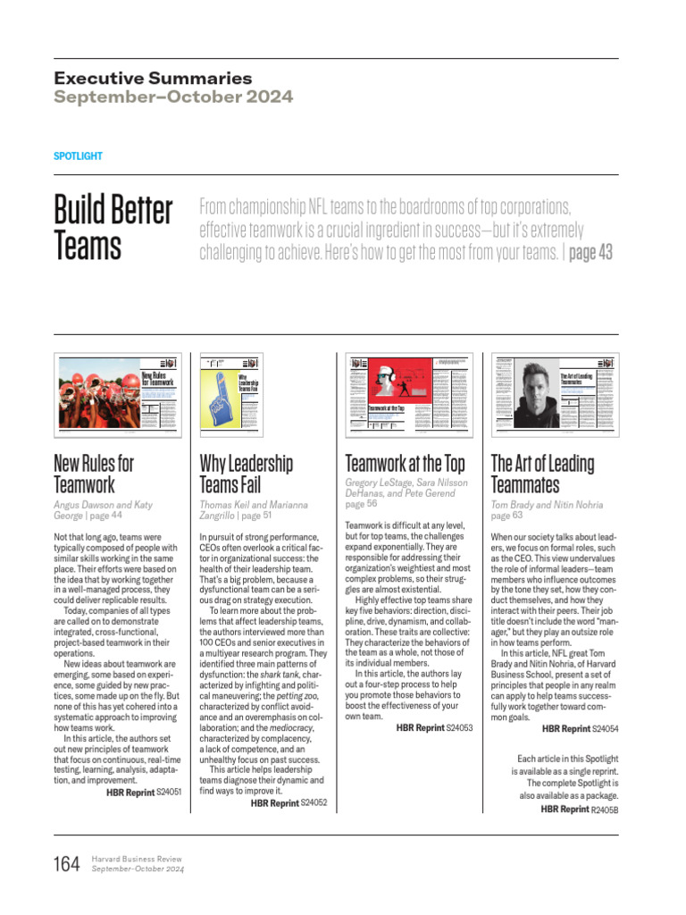 Build Better Teams For Success Pdf Leadership Business