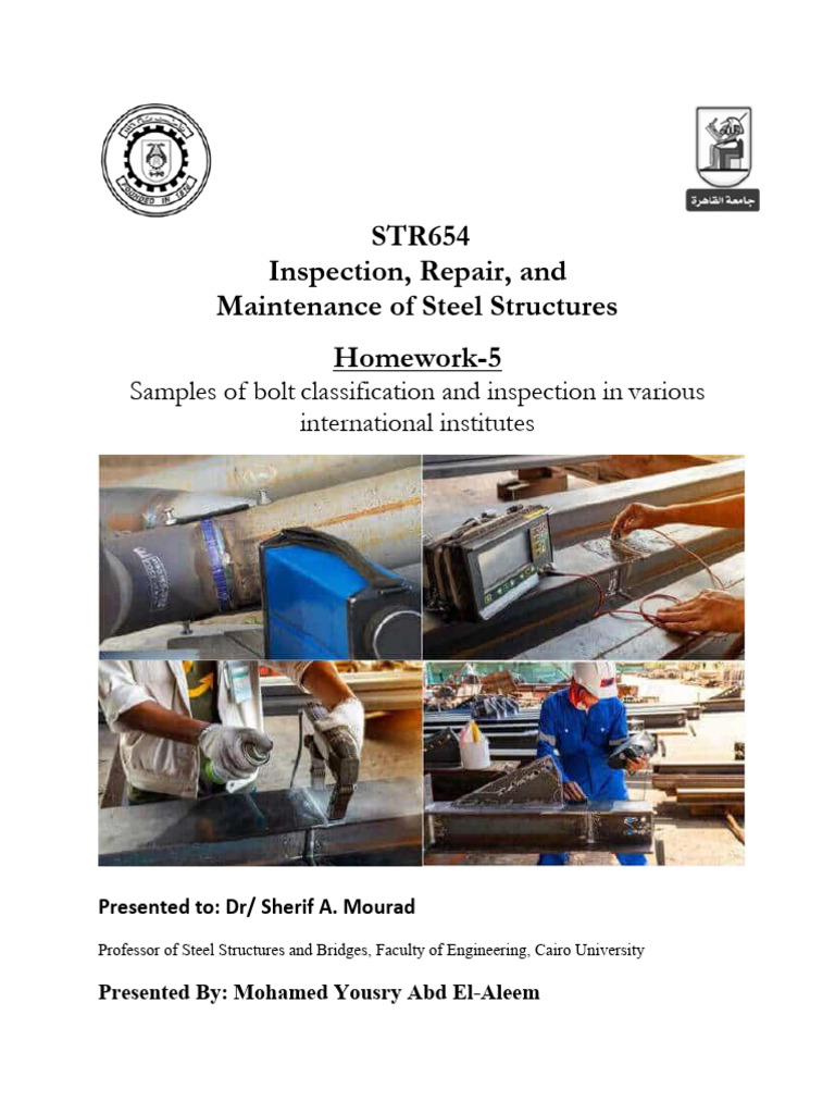 Samples of Bolt Classification and Inspection in Various International ...