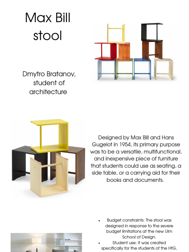 Max Bill Stool | PDF