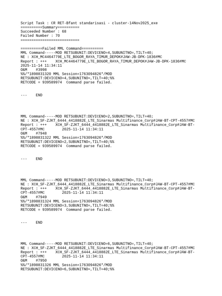 MML Task Result CR RET-Bfant Standarisasi - Clus 20251114 Part | PDF