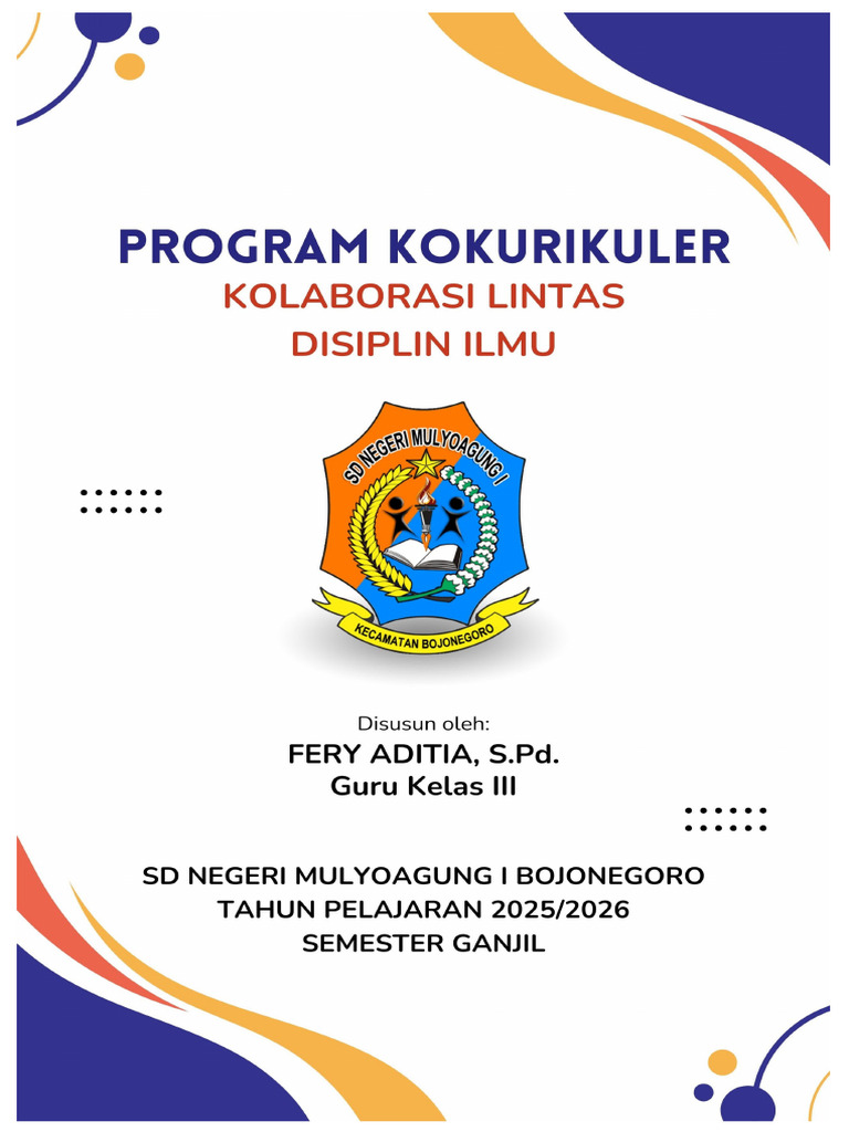 Program Kokurikuler Kelas 3 Sd Negeri Mulyoagung i | PDF
