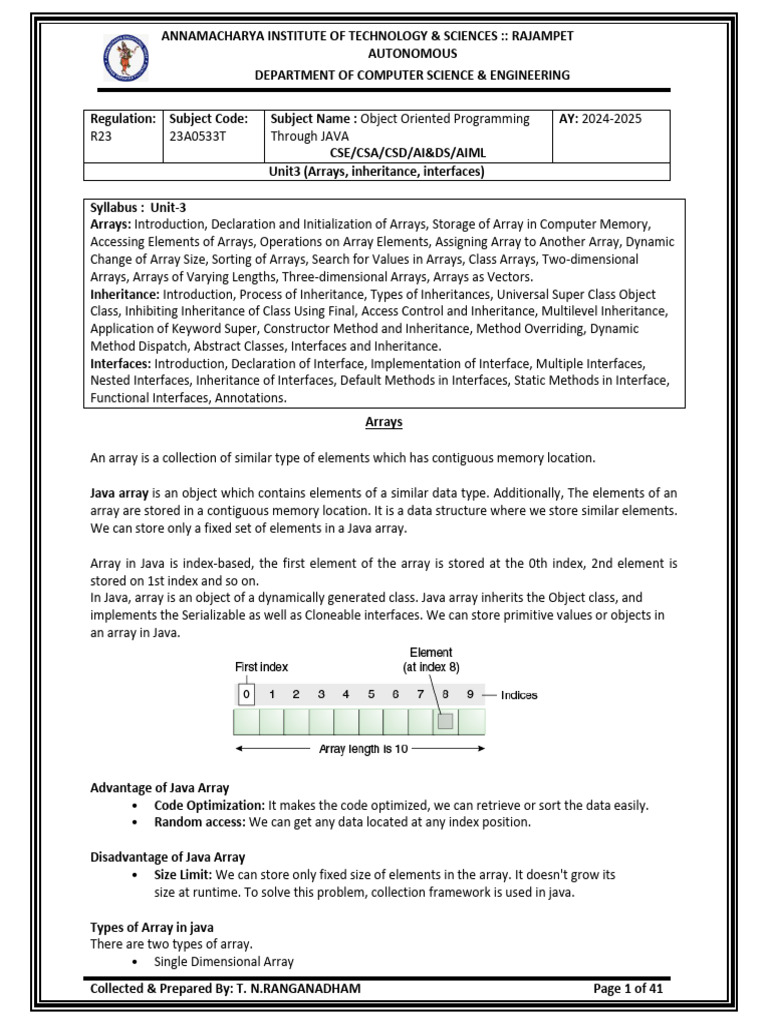 r23_java_unit3_ay_2024_25 (1) | PDF | Method (Computer Programming) | Class (Computer Programming)