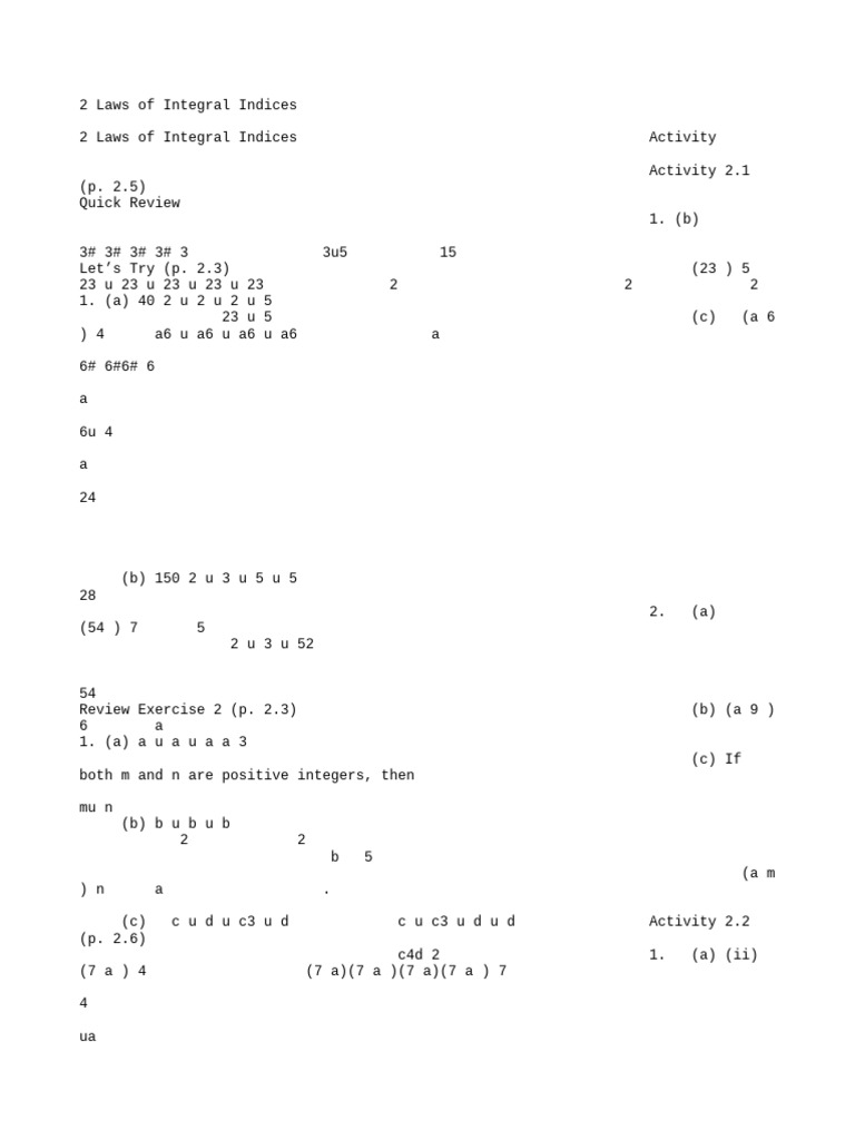 798790164 Junior Secondary Mathematics in Action 3A Chapter 02 Laws of ...