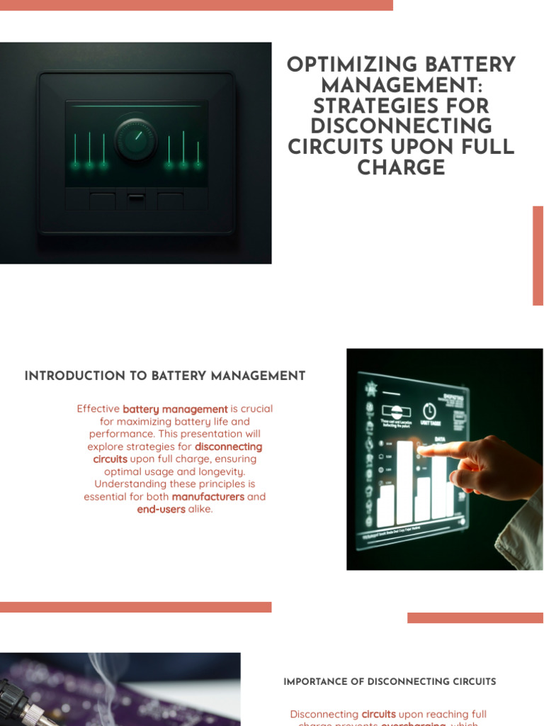 Slidesgo Optimizing Battery Management Strategies For Disconnecting ...