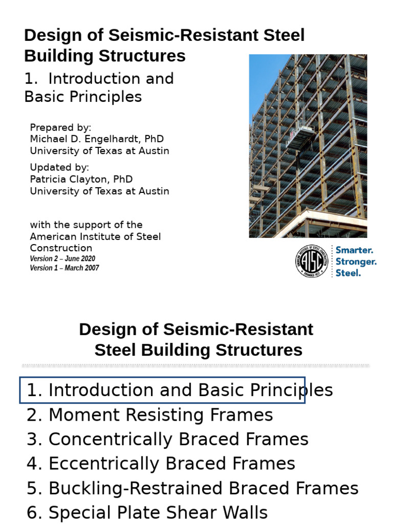 AISC Seismic Design Module1 Introduction V2 | PDF | Earthquake Engineering | Ductility