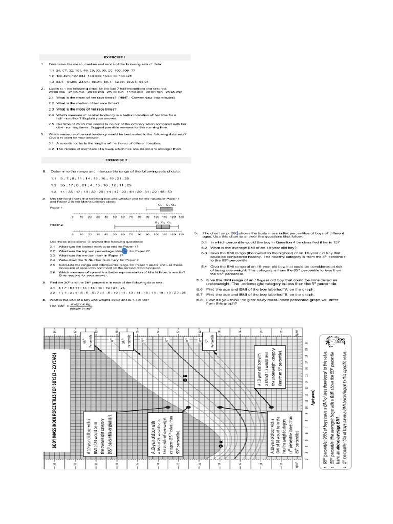 Data Handling Practice Questions 1 | PDF