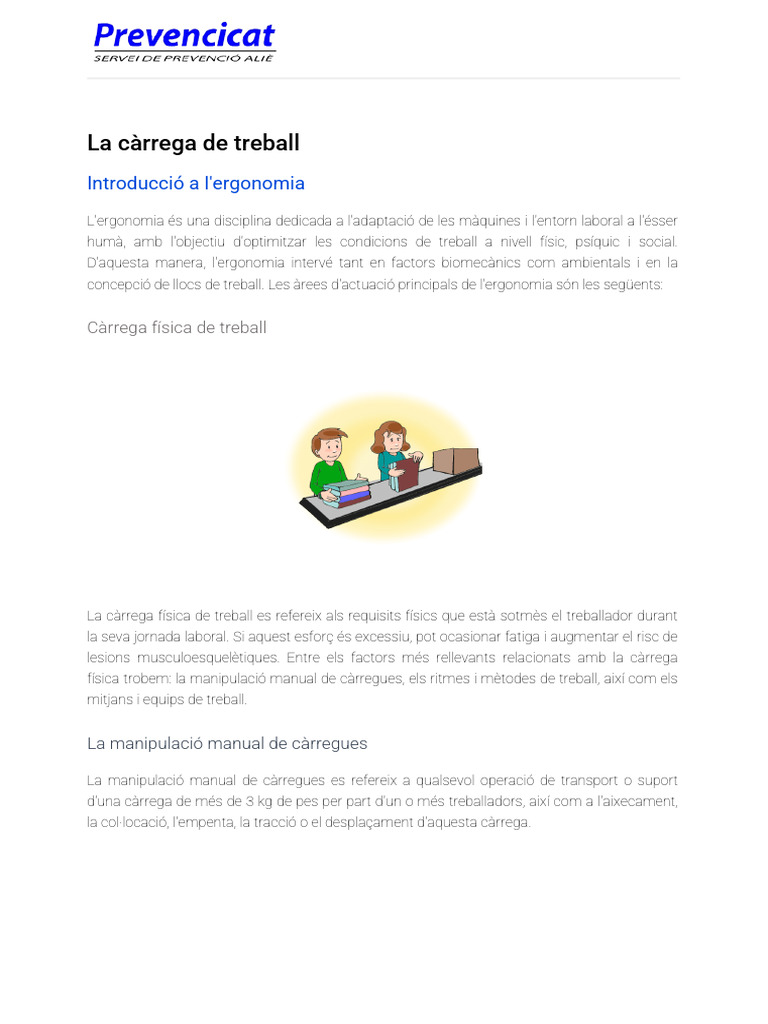 La Càrrega de Treball | PDF