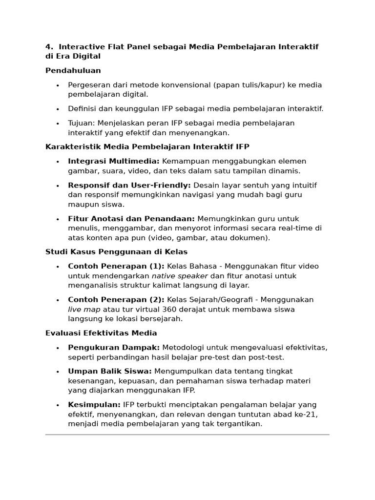 IFP: Media Pembelajaran Interaktif Efektif | PDF