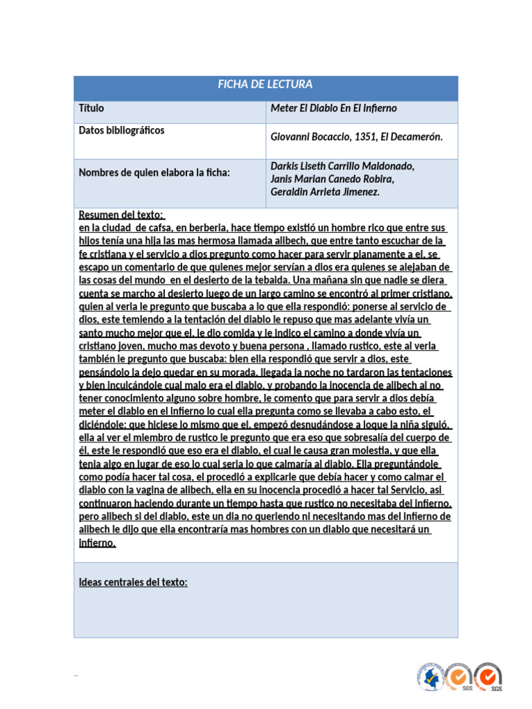 Alibech y el Diablo en El Decamerón | PDF | Diablo | Satán
