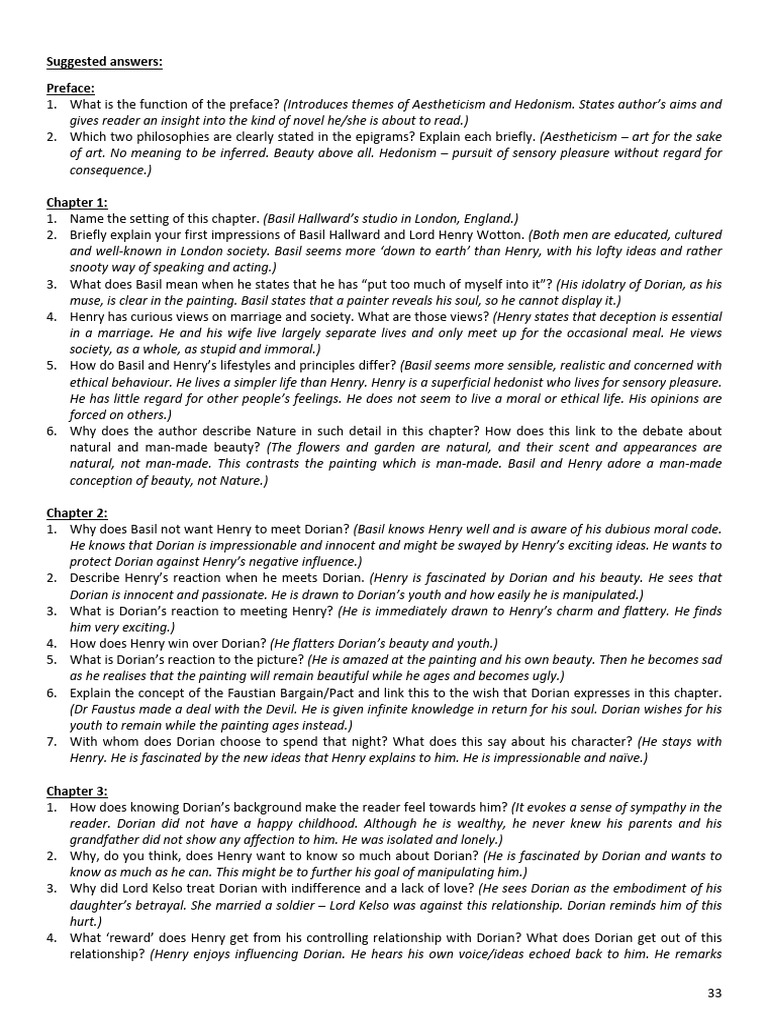 Dorian Gray Memo | PDF | The Picture Of Dorian Gray | Hedonism