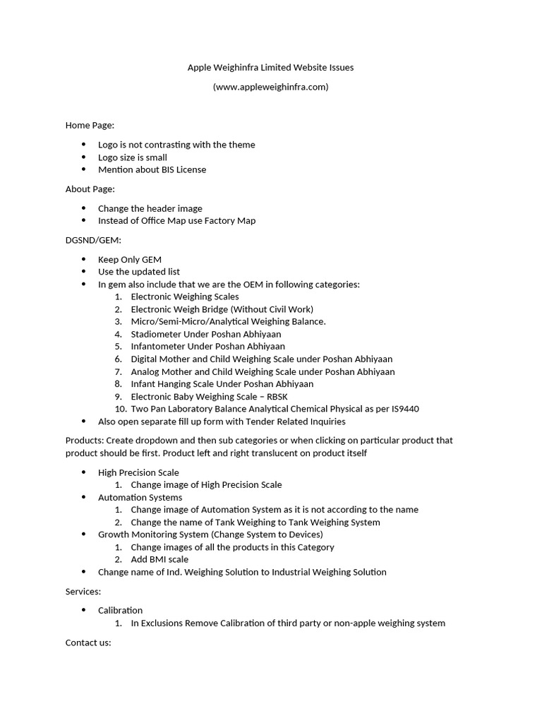 Website Issues New | PDF