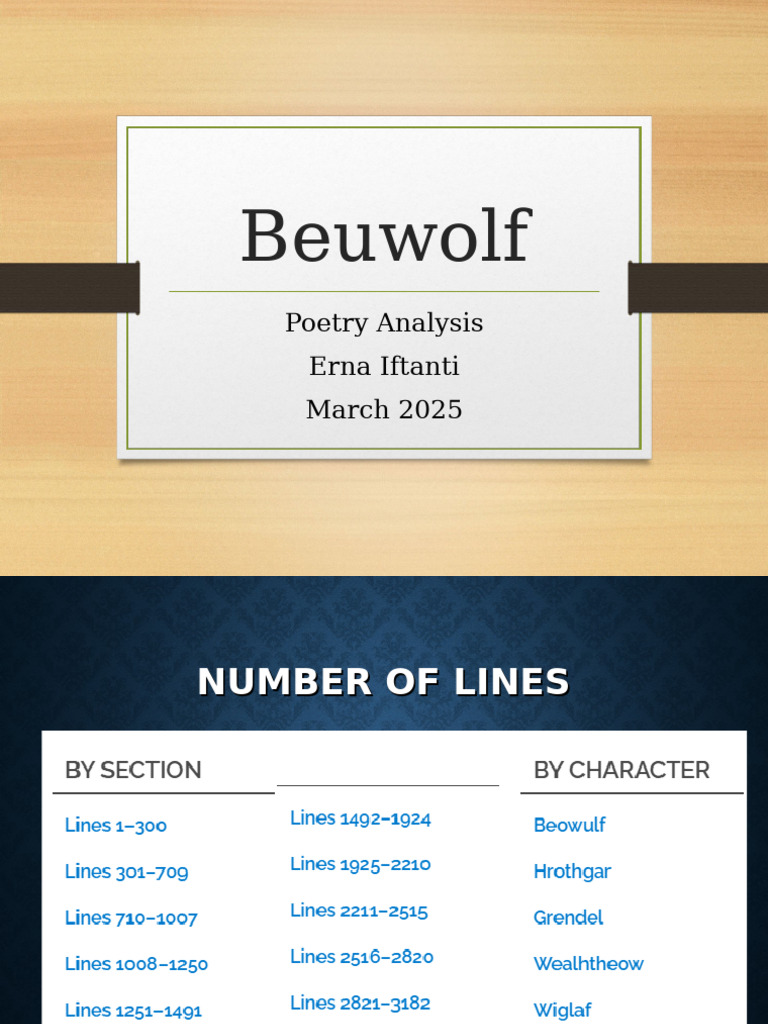 Beowulf Poetry Analysis | PDF | Beowulf | Scandinavian Folklore
