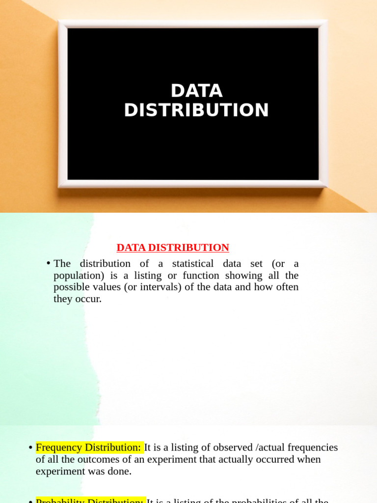 Understanding Data Distribution Types | PDF | Probability Distribution ...