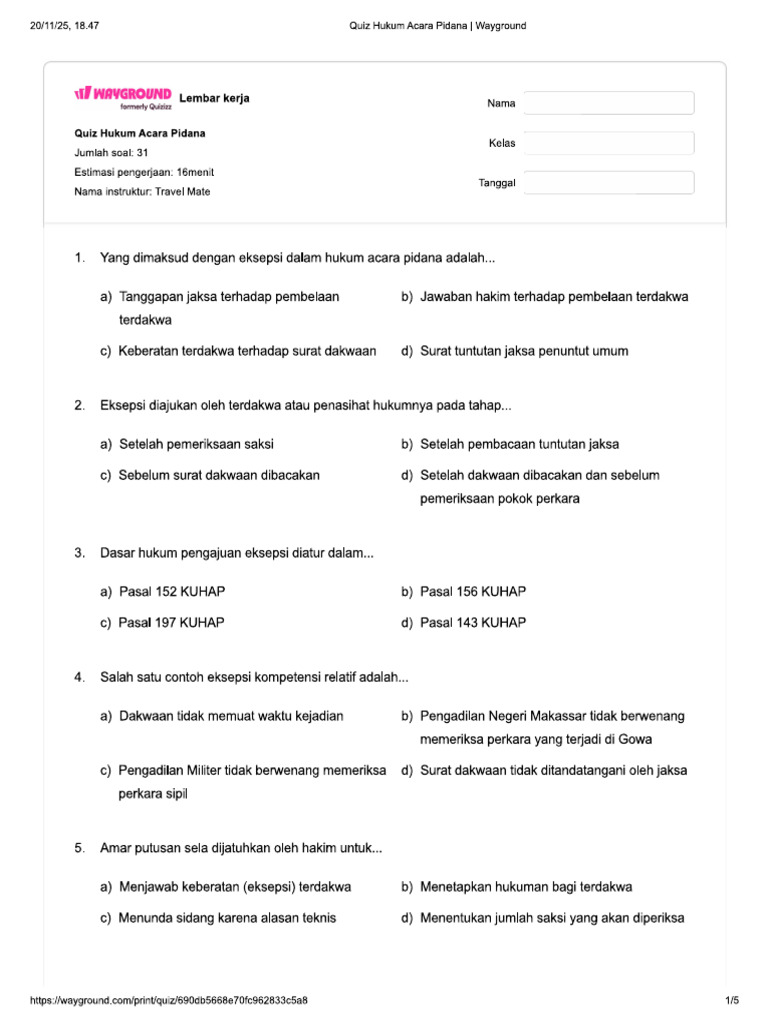 Quiz UT | PDF