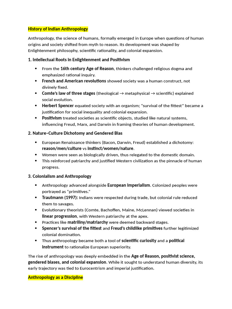 Paper 2 Anthropology | PDF | Anthropology | Ethnography