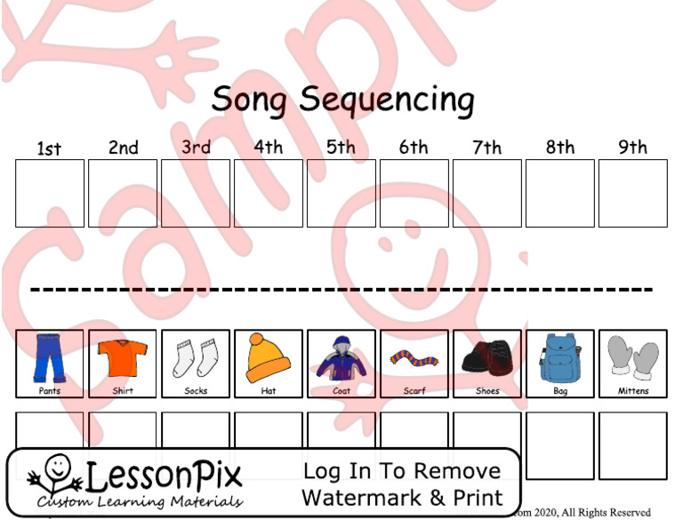 Song Sequencing Material 10833479 Pdf